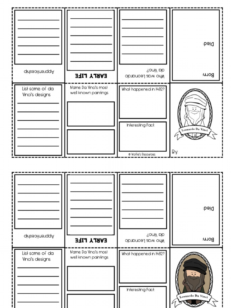 Leonardo Da Vinci Activities 2 PDF | PDF
