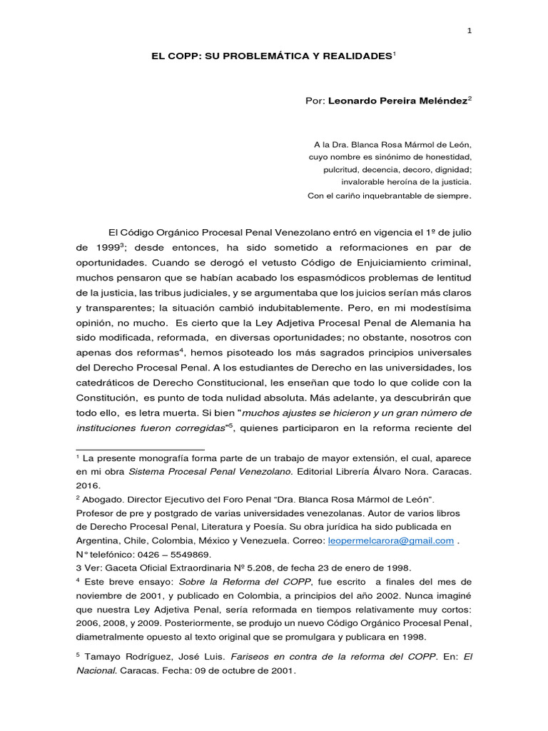 El Copp | PDF | Prisión | Derecho penal