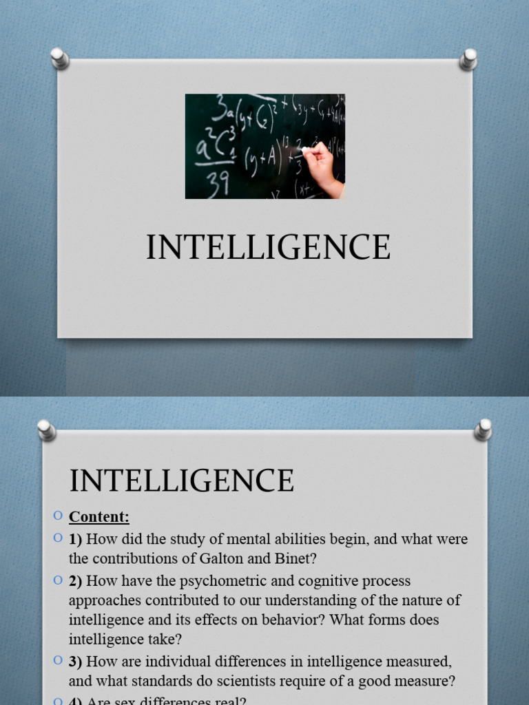 9 Intelligence | Download Free PDF | Wechsler Adult Intelligence Scale | Intelligence