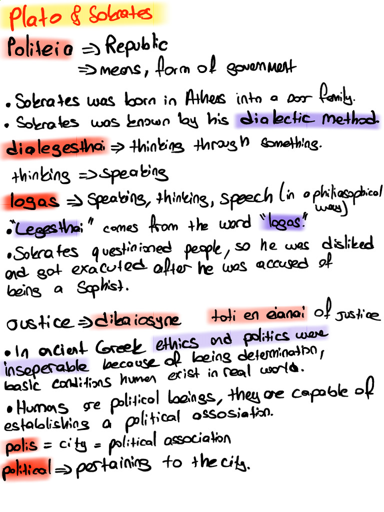 Plato&Sokrates, Types of Being, Aristotle | PDF