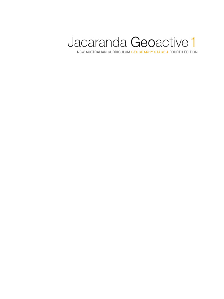 Jacaranda Geoactive 1 4e | PDF | Geography | Landscape