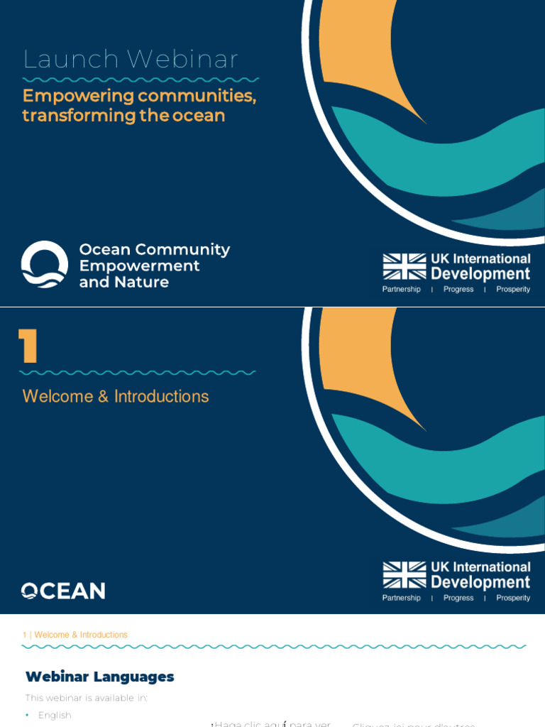 OCEAN Grants Programme Launch Webinar 010224 1 | PDF | Sustainability | Fishery