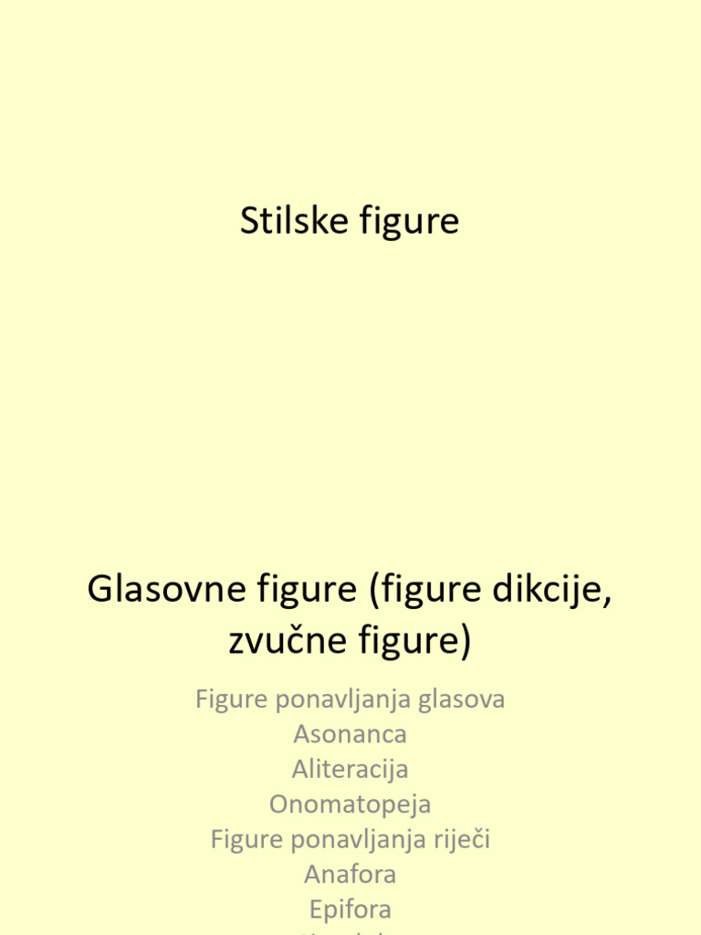 Stilske Figure | PDF