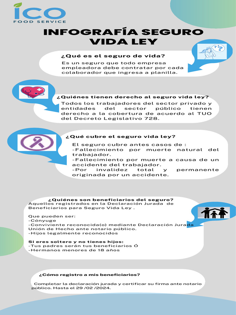 Infografia Seguro Vida Ley | PDF