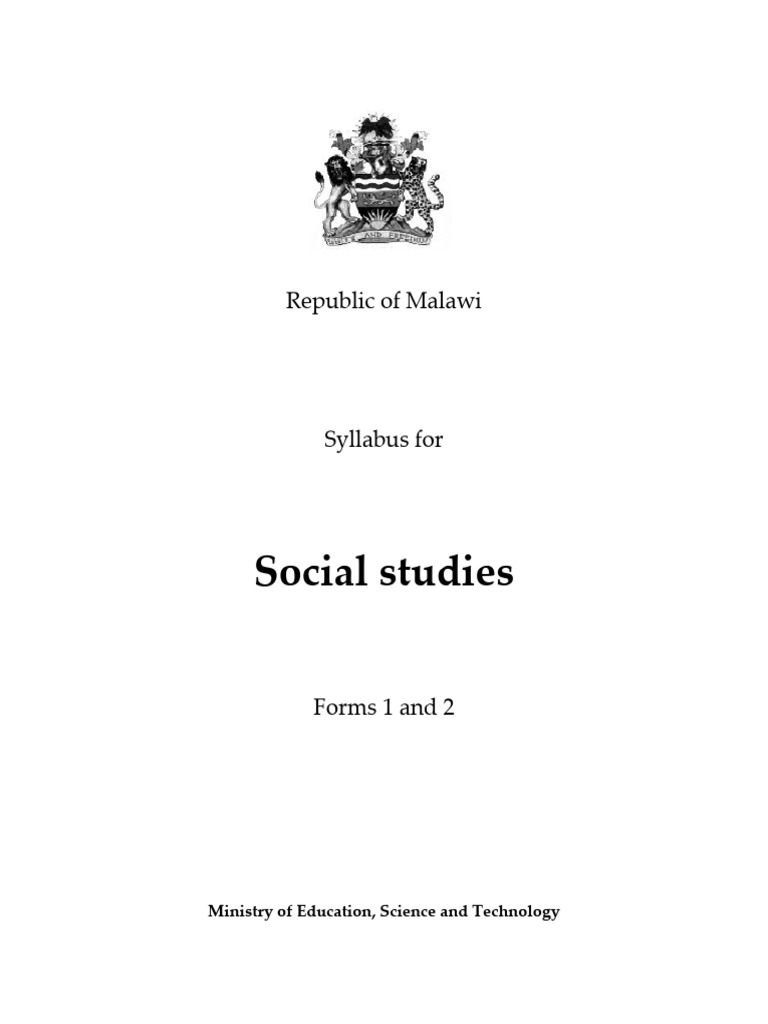 Social Syllabus Forms 1-2 | Download Free PDF | Entrepreneurship ...