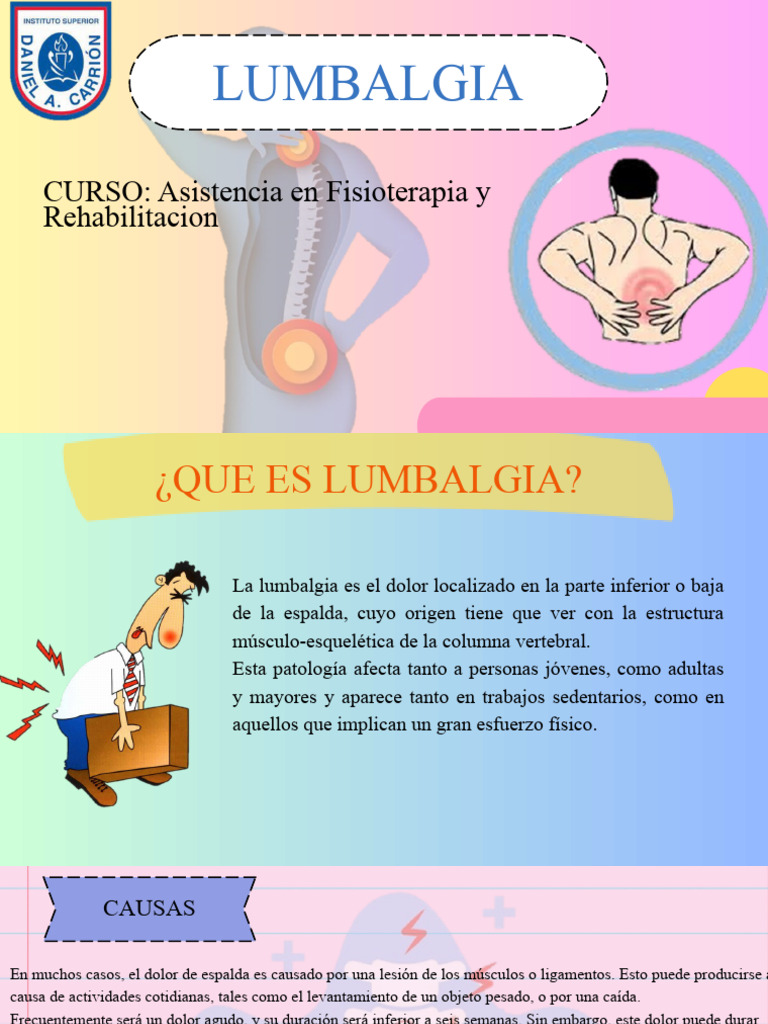 Presentación Mi Proyecto Final Doodle Rosa y Negro | PDF | Dolor lumbar | Causas de la muerte