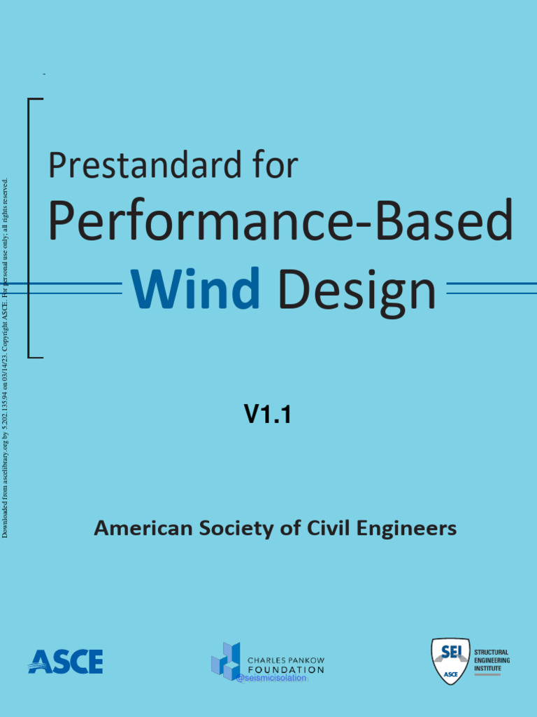 ASCE Prestandard For Performance Based Wind Design V1.1 2023 | PDF | Reliability Engineering ...