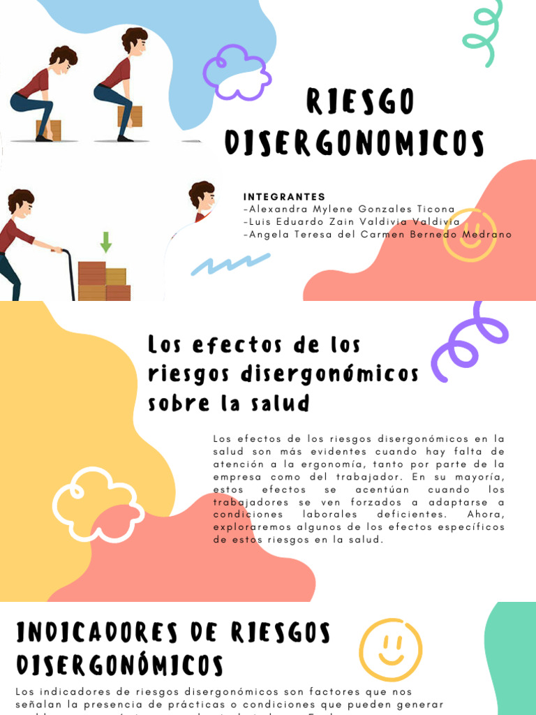 Riesgos Disergonómicos GRUPO 2 | PDF | Síndrome del túnel carpiano | Medicina CLINICA