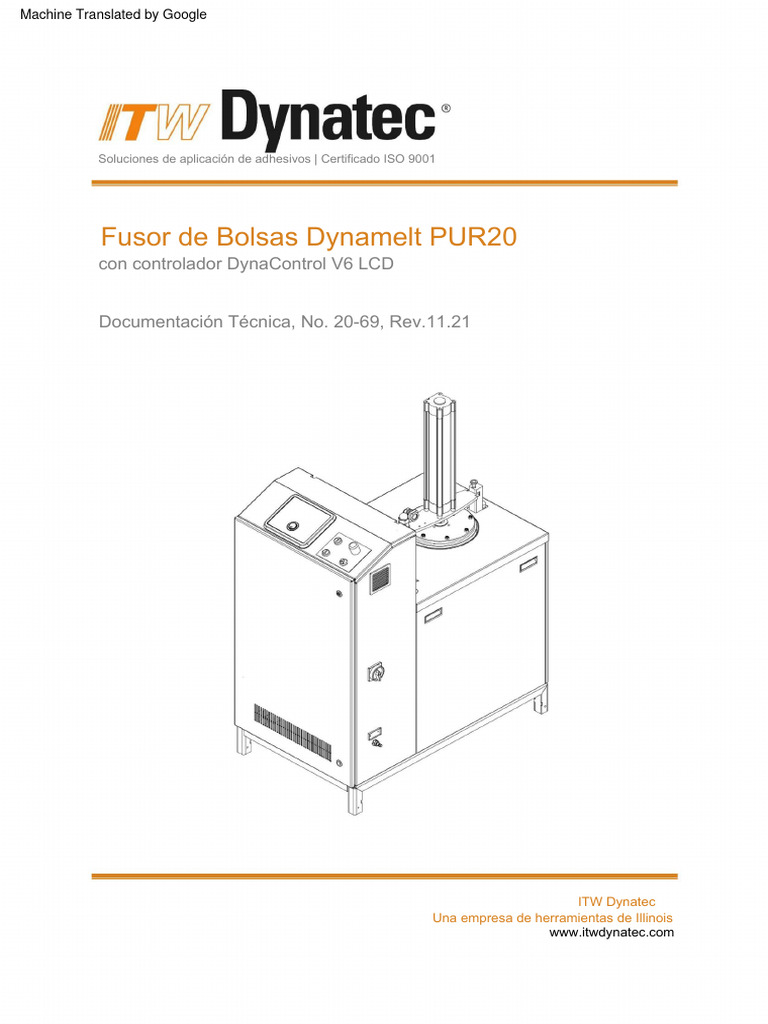 Dynamelt PUR20 V6 LCD #20-69 Rev.11.21 en | PDF | Bomba | Ventilación ...