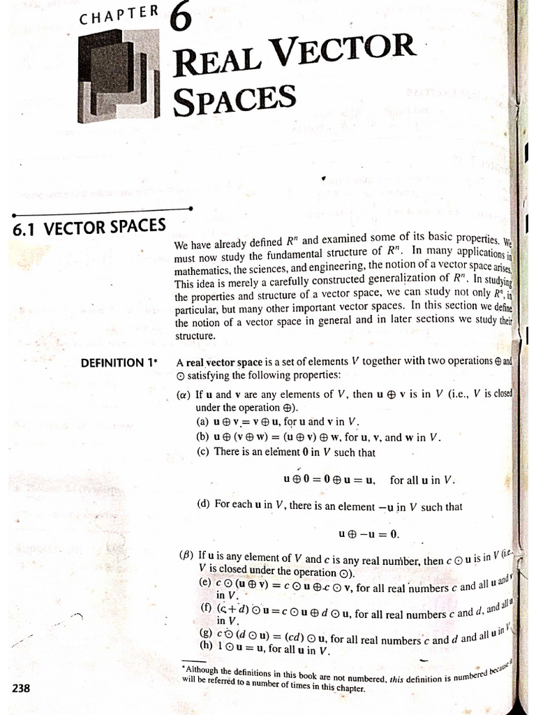 Ch-6, Linear Algebra | PDF
