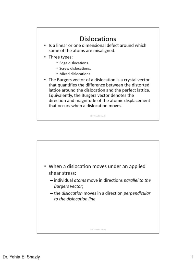 Part 3 Metallurgy | PDF | Dislocation | Plasticity (Physics)