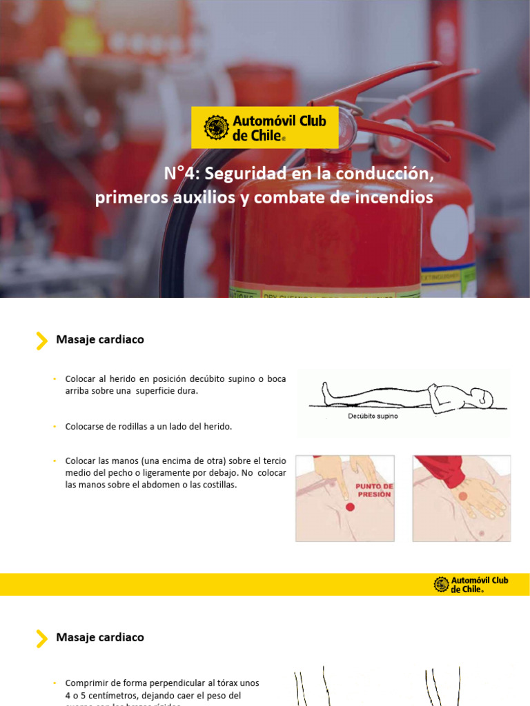 M4-P3- Primeros Auxilios 2 | PDF | Reanimación cardiopulmonar | Herida