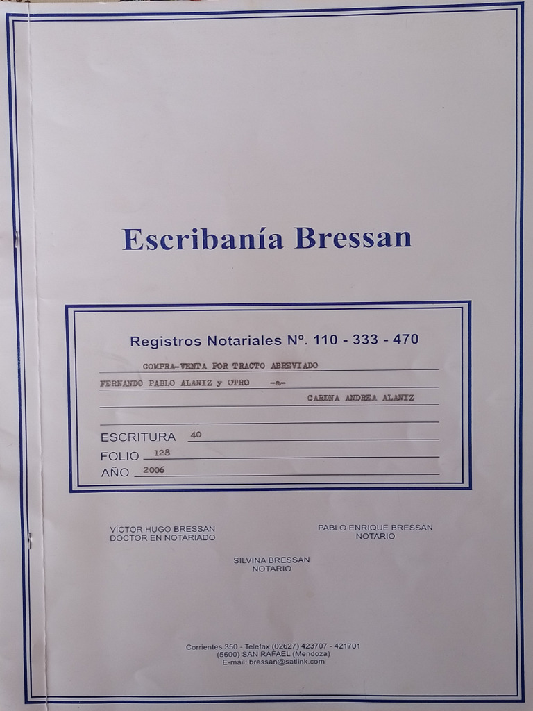 Escritura Brasil 982 | PDF
