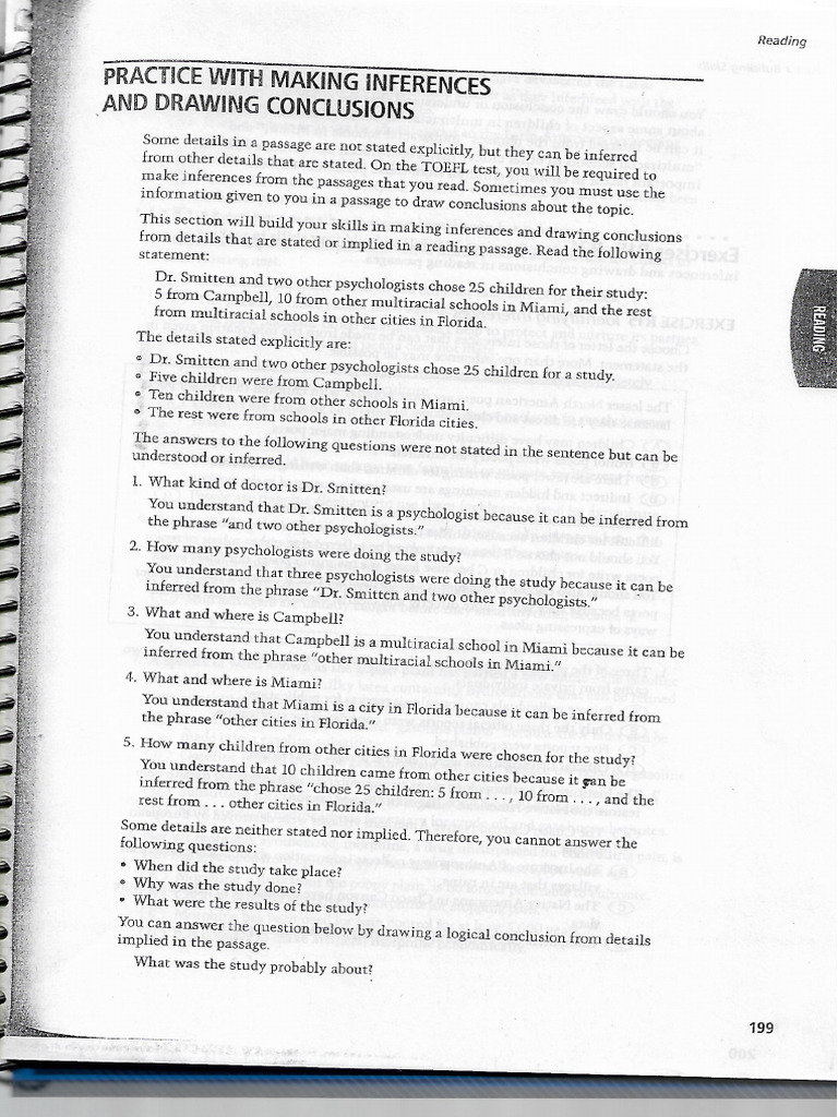 Practice With Making Inferences and Drawing Conclusions | PDF