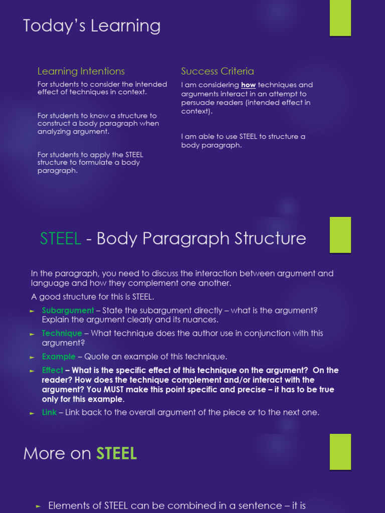 12EAL Sample Body Paragraphs | PDF | Argument | Paragraph