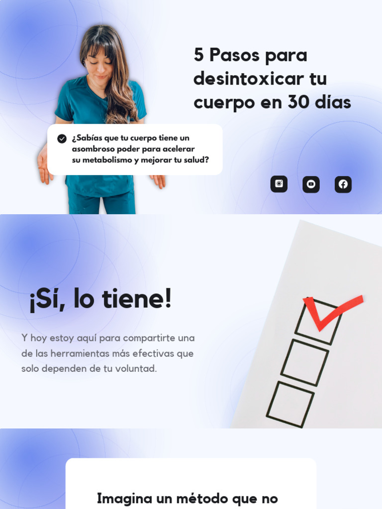 5 Pasos para Desintoxicar Tu Cuerpo en 30 Días | PDF | Té | Alimentos