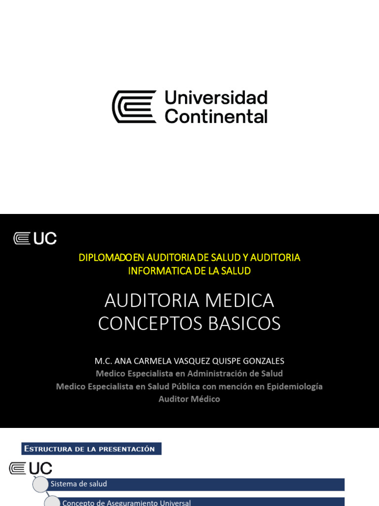 Clase 1 Sistemas de Salud ACTUAL | PDF | Auditoría | Sistema de salud