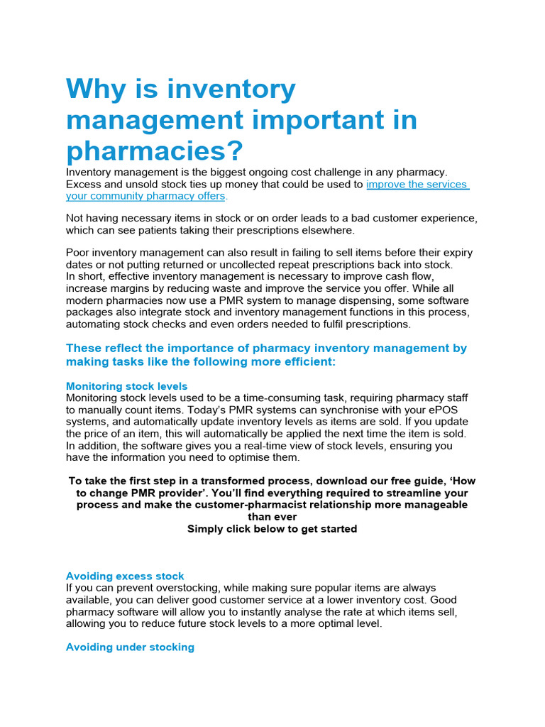 Pharmacy Management | PDF | Prescription Drugs | Inventory
