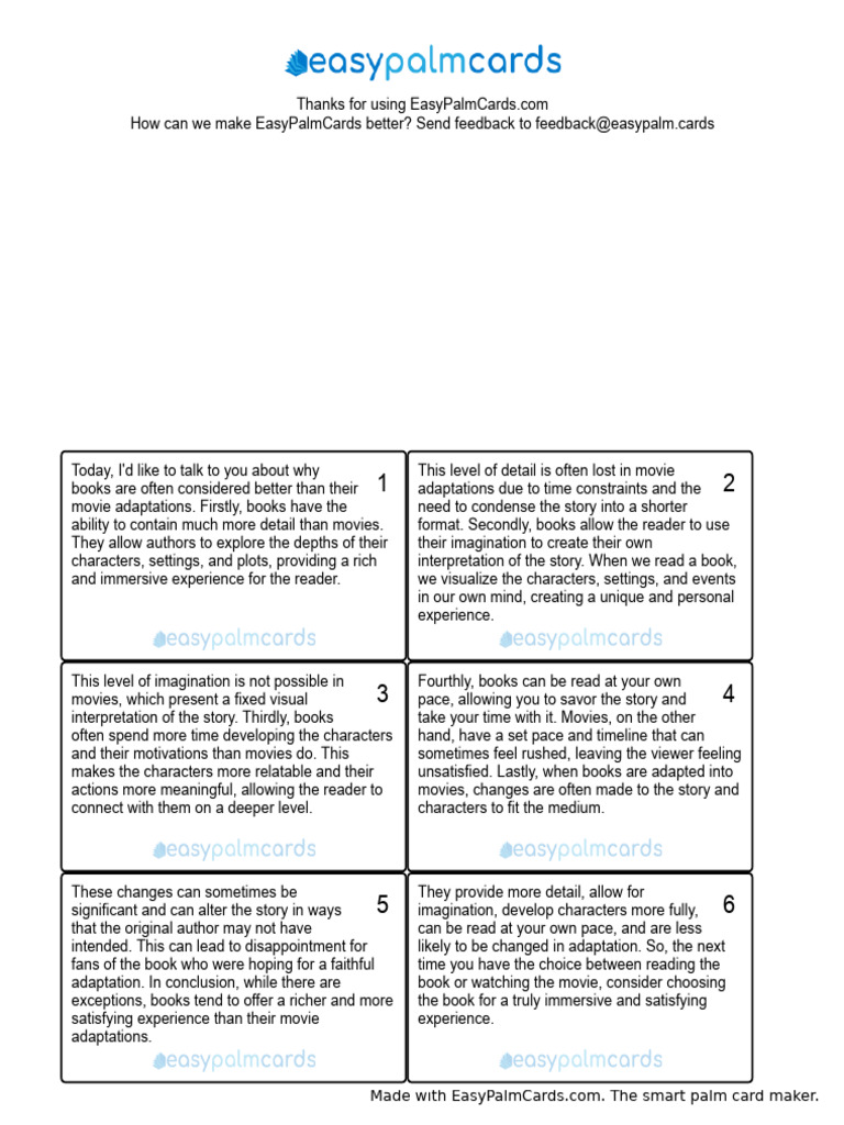 Epc Exported Palm Cards | PDF | Experience