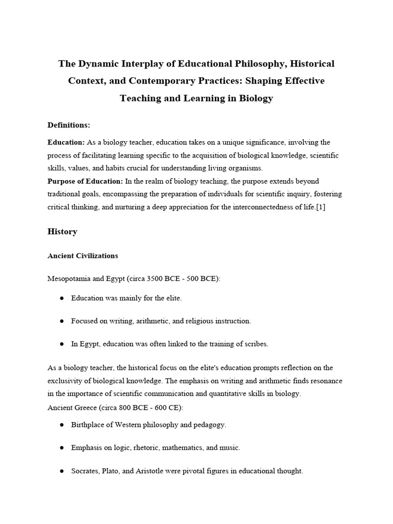 Unit 1 | PDF | Learning | Philosophy Of Education