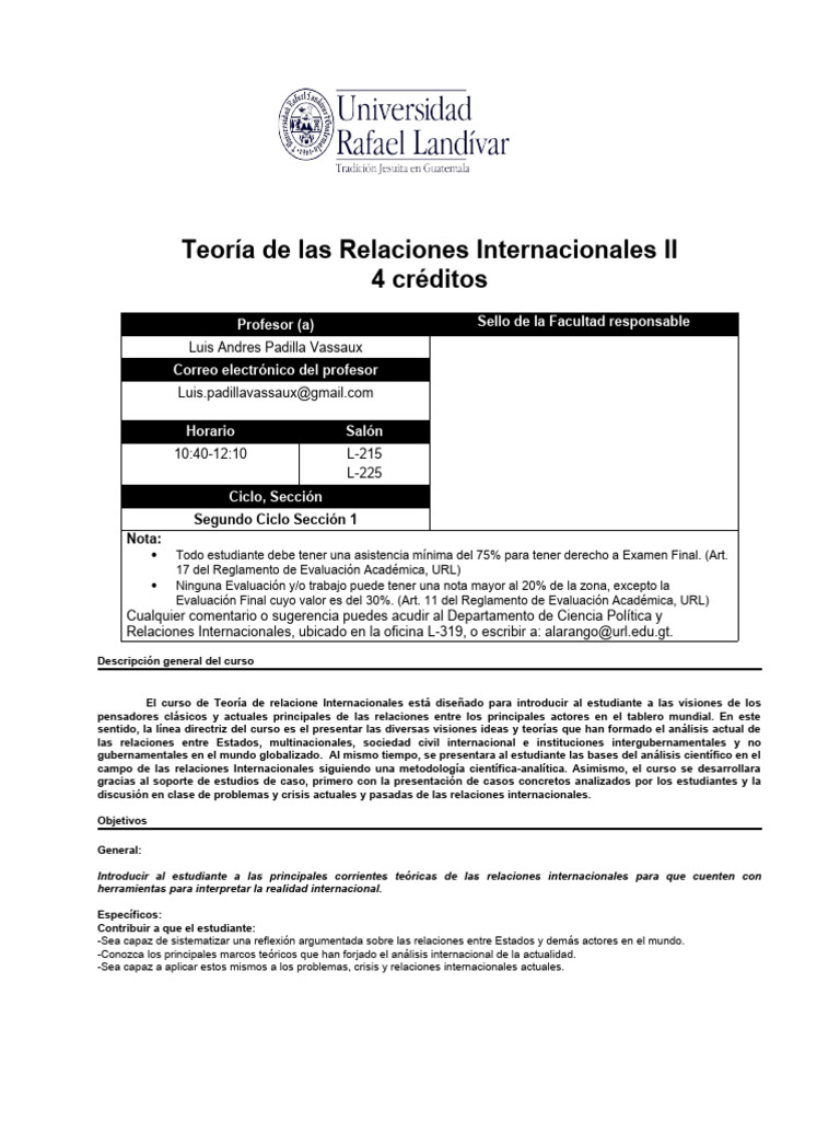 Programa | PDF | Teoría | Science