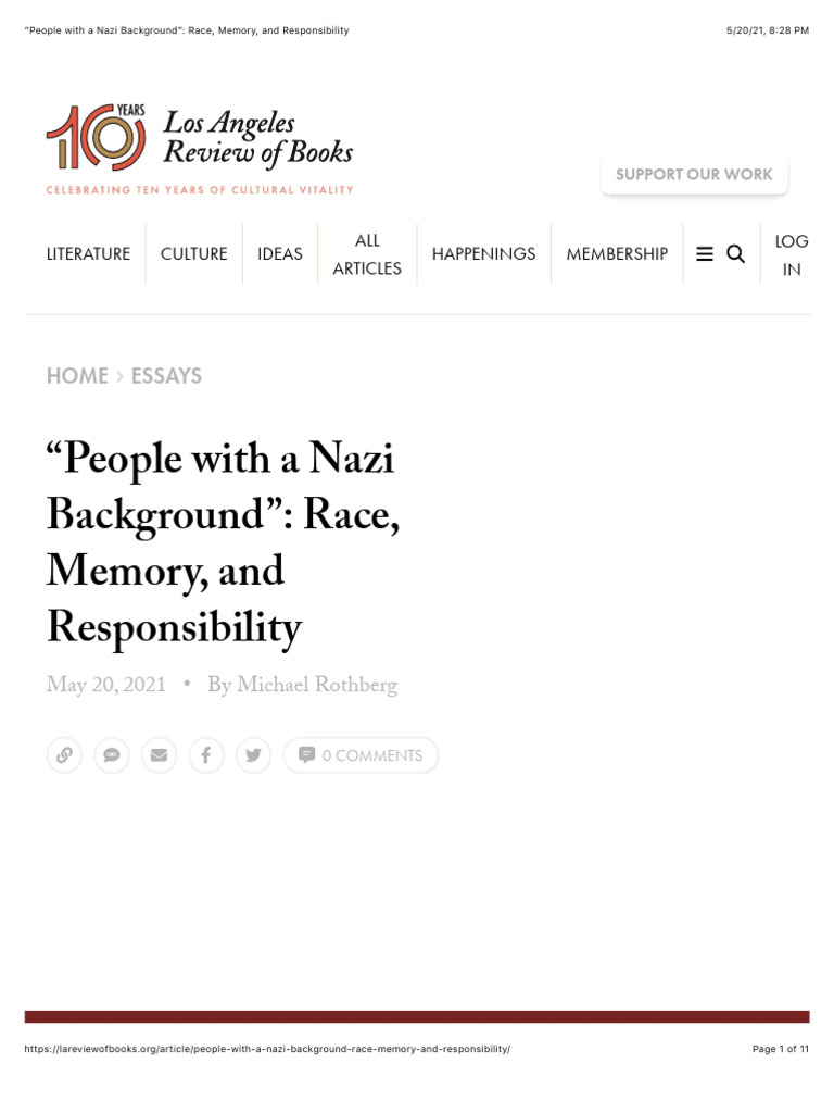 Rothberg, People With A Nazi Background | PDF | Slavery | Nazi Germany
