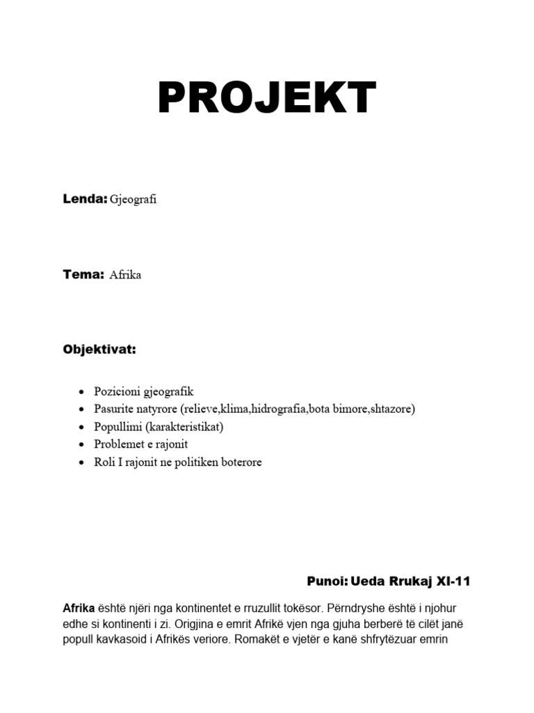 Pdfslide - Tips Projekt Gjeografi | PDF