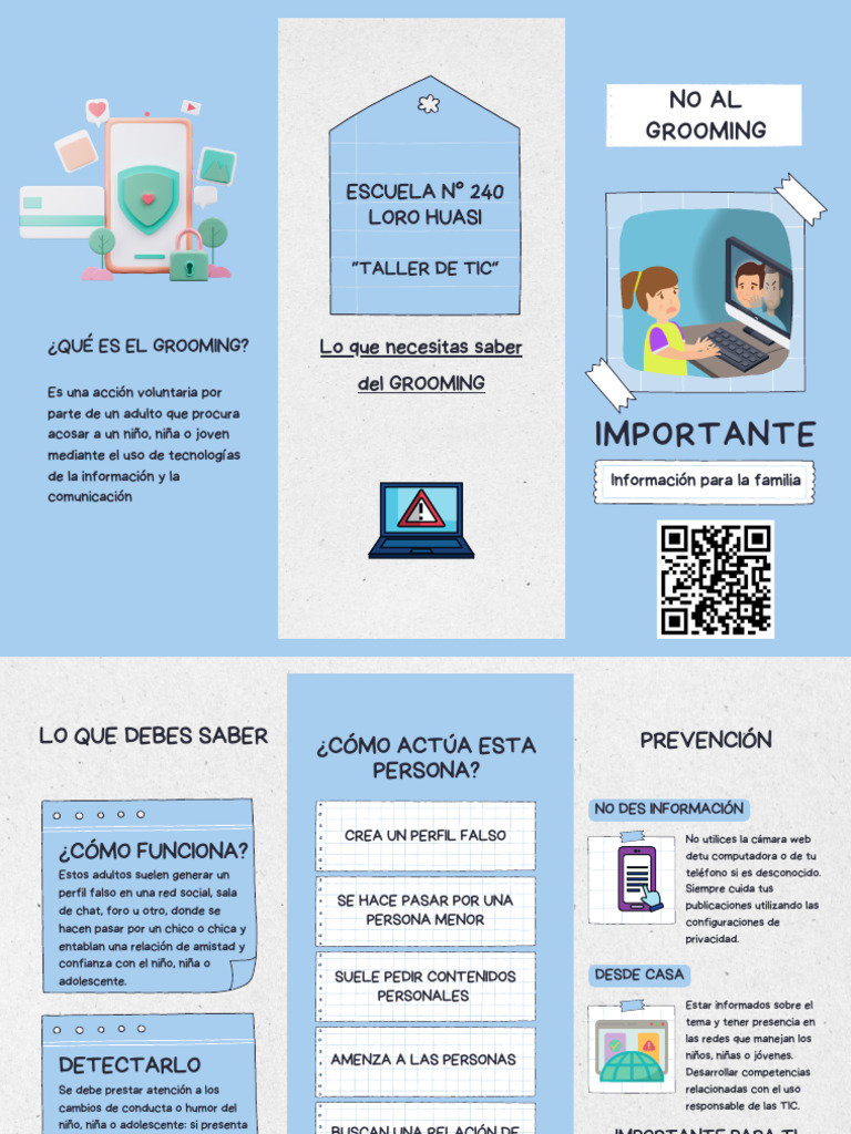 triptico_grooming | PDF | Tecnología de información y comunicaciones ...