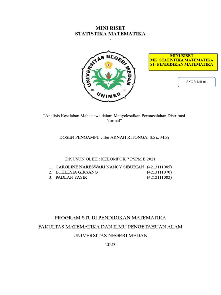 Mini Riset Statmat | PDF