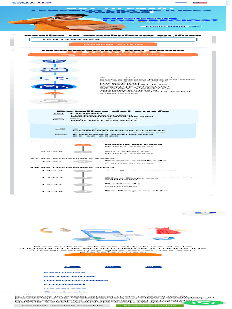 Haz Seguimiento de Tus Envíos Nacionales Blue Exp | PDF | Industrias de ...