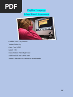 English A SBA - Reflection 2 | PDF