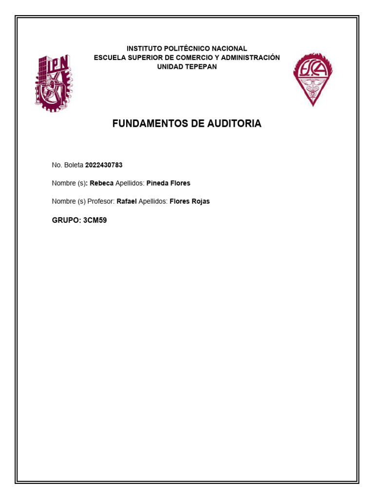 Concepto de Auditoria y Tipos | PDF | Auditoría | Negocios económicos