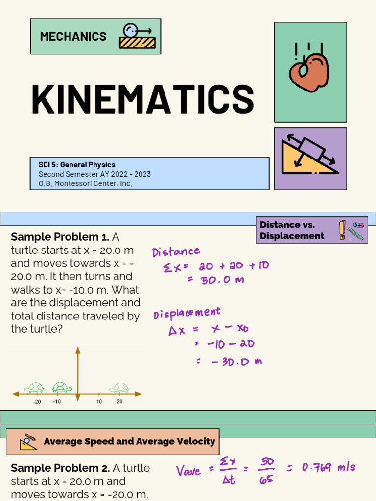 Kinematics | PDF | Acceleration | Velocity