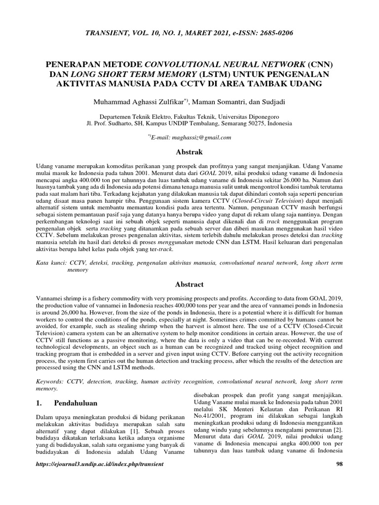 Penerapan Metode Convolutional Neural Network Cnn Dan Long Short Term Memory Lstm Untuk