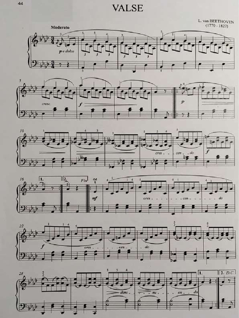 Beethoven Valse | PDF