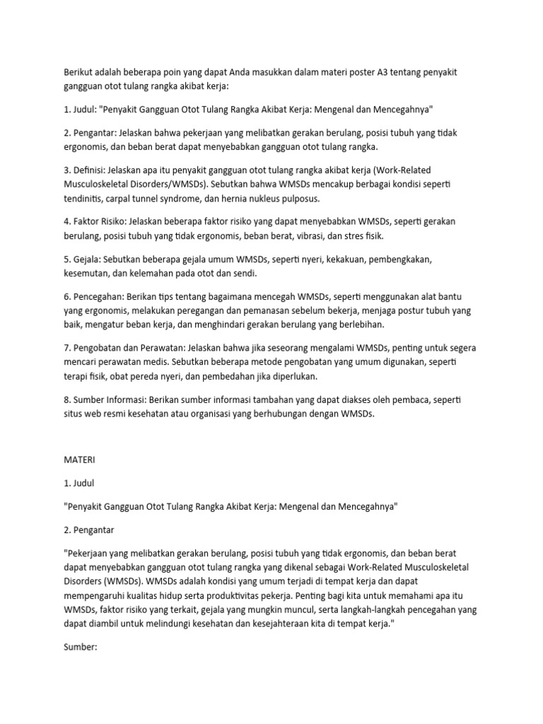 K4. Materi Poster A3 | PDF