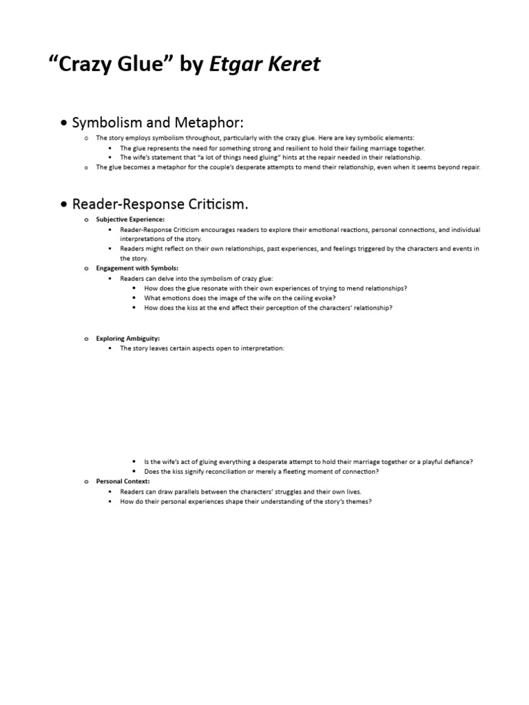 Crazy Glue For Exam | PDF