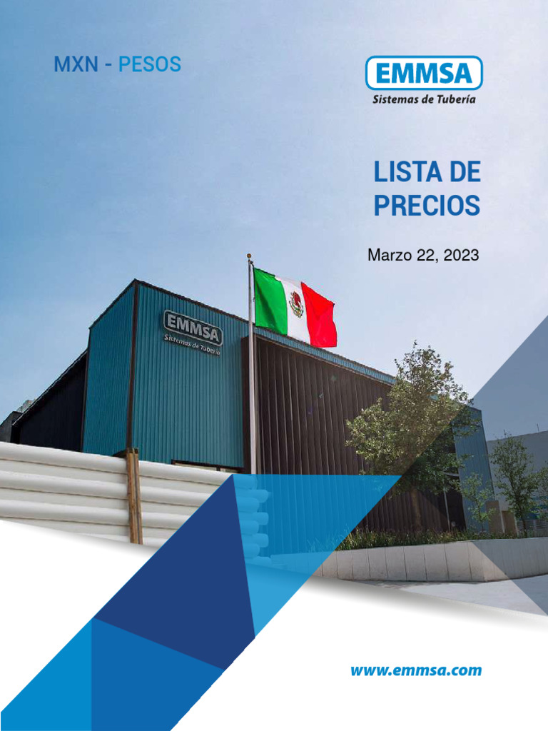 Emmsa LP General Pesos | PDF | Tubería (transporte de fluidos) | México
