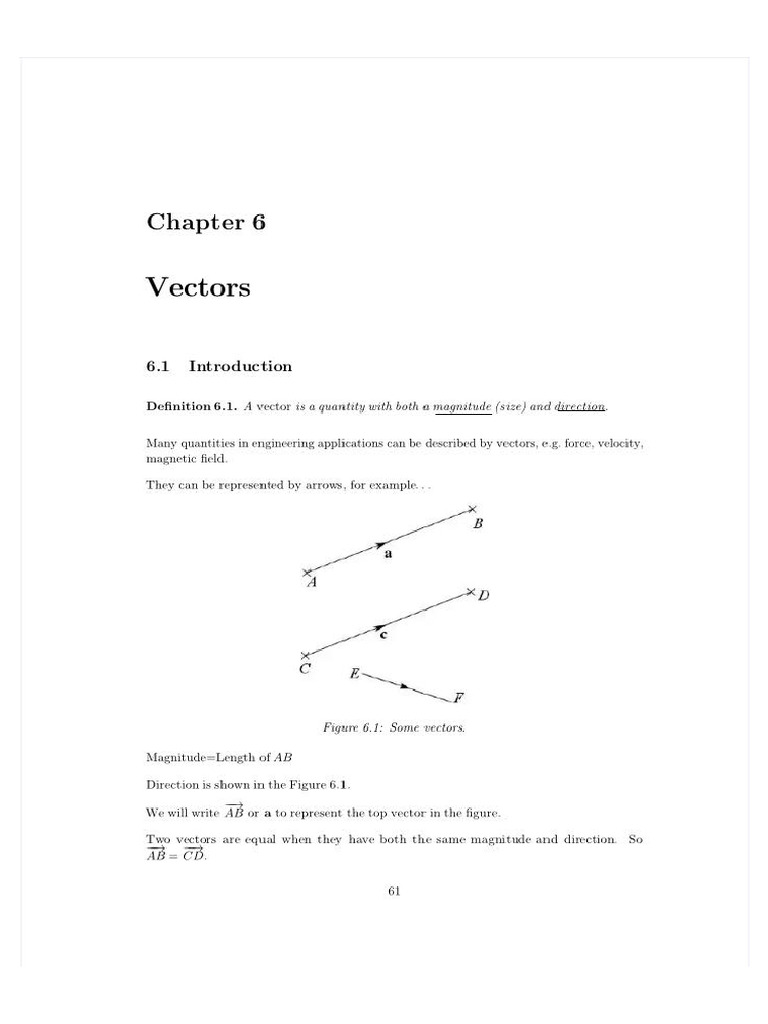 Vector Summary | PDF