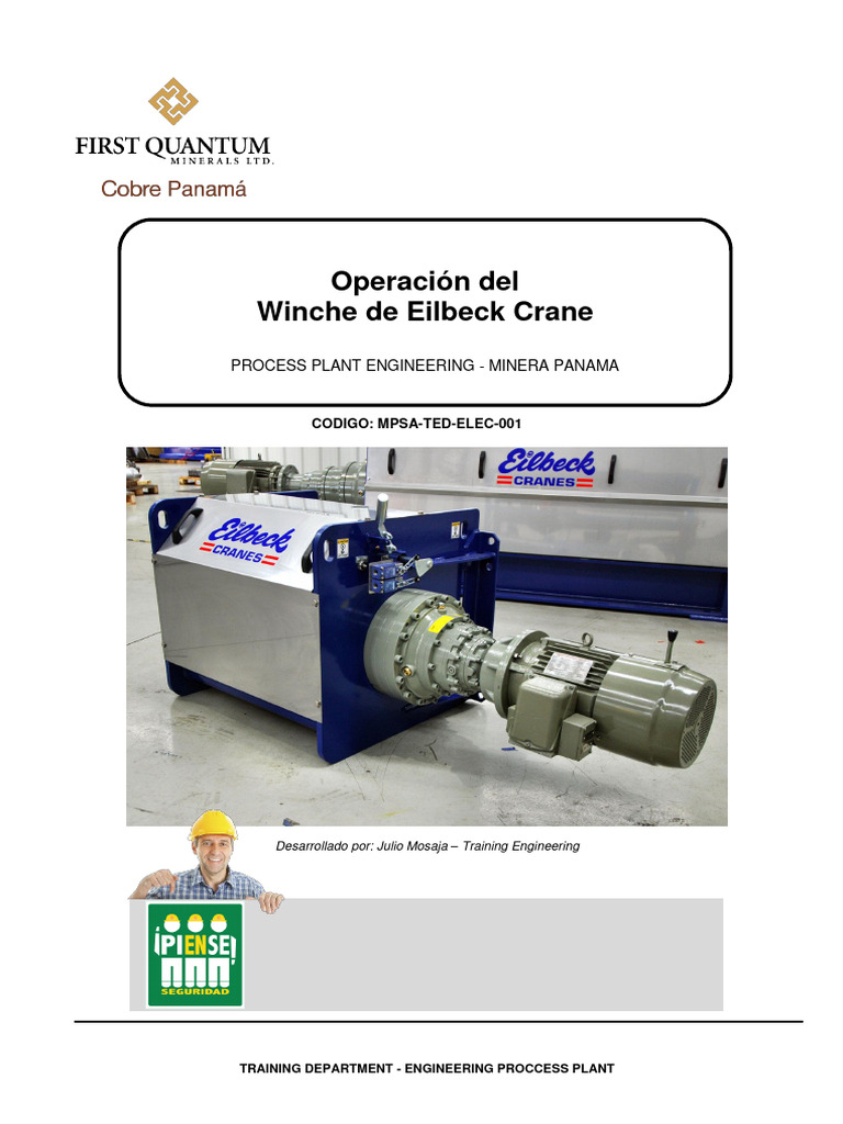 Eilbeck Crane Operacion Electrica | PDF | Bomba | Motores