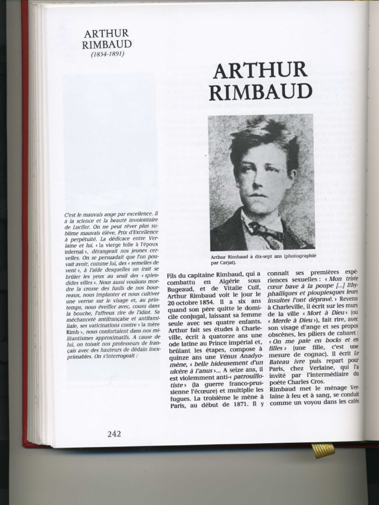 Arthur Rimbaud 1 | PDF