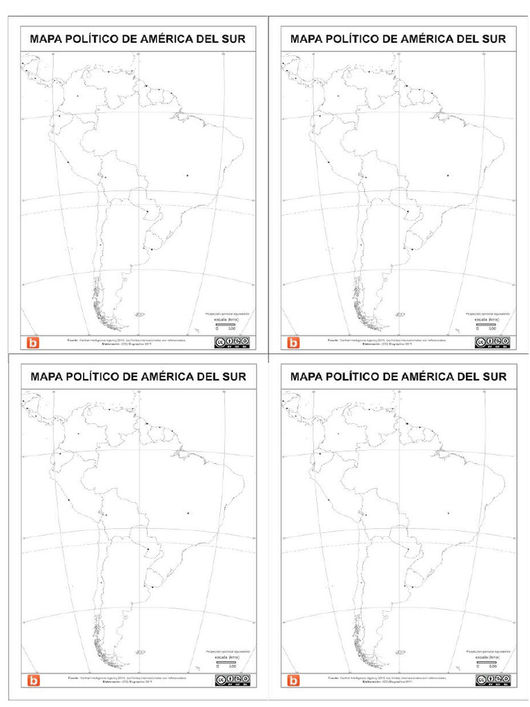 Mapa Político América Del Sur | PDF