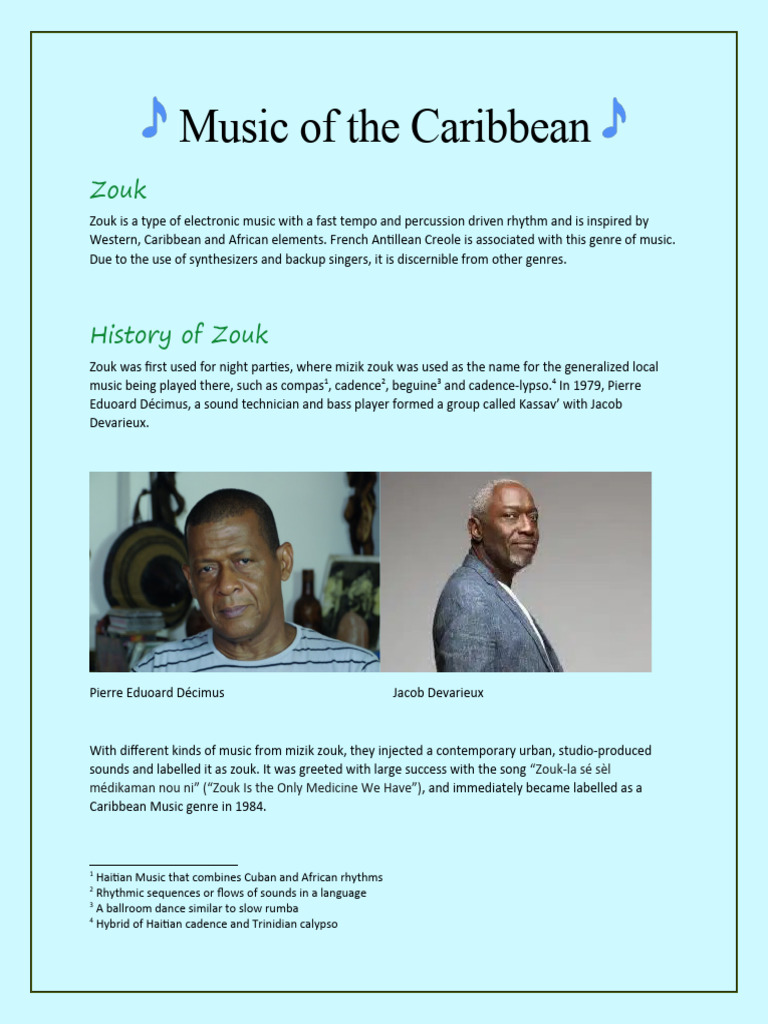 Music of The Caribbean | PDF | Reggae | North American Styles Of Music
