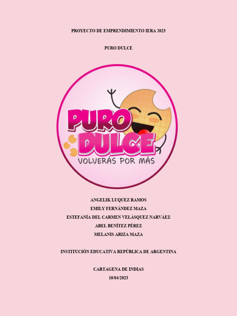 Proyecto Puro Dulcf 11-2 .. | PDF | Muestreo (Estadísticas) | Los ...