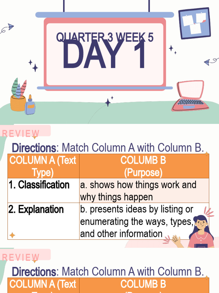 g5q3 Week 5 English | PDF | Rain | Water