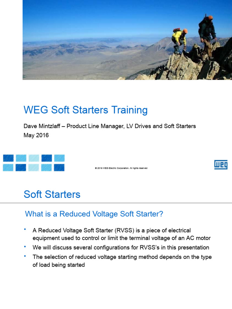 WEG Soft Starters Overview and Benefits | PDF | Electric Motor ...