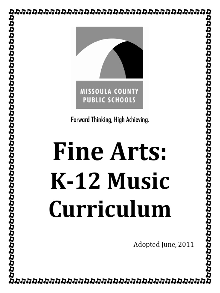K-12 Music Curriculum Guide | PDF | Educational Assessment | The Arts