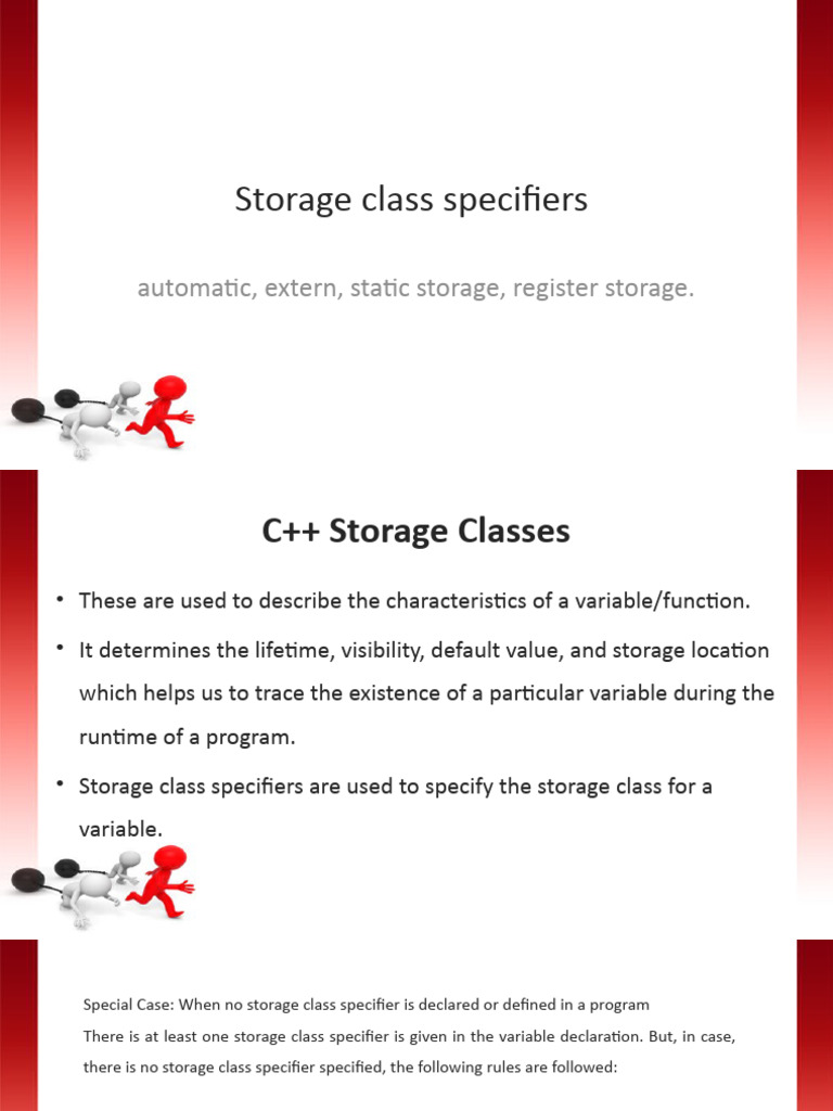 Storage Class Specifiers | PDF | Variable (Computer Science) | Scope ...