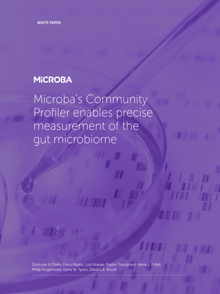 Microbas Community Profiler Enables Precise Measurement of The Gut ...