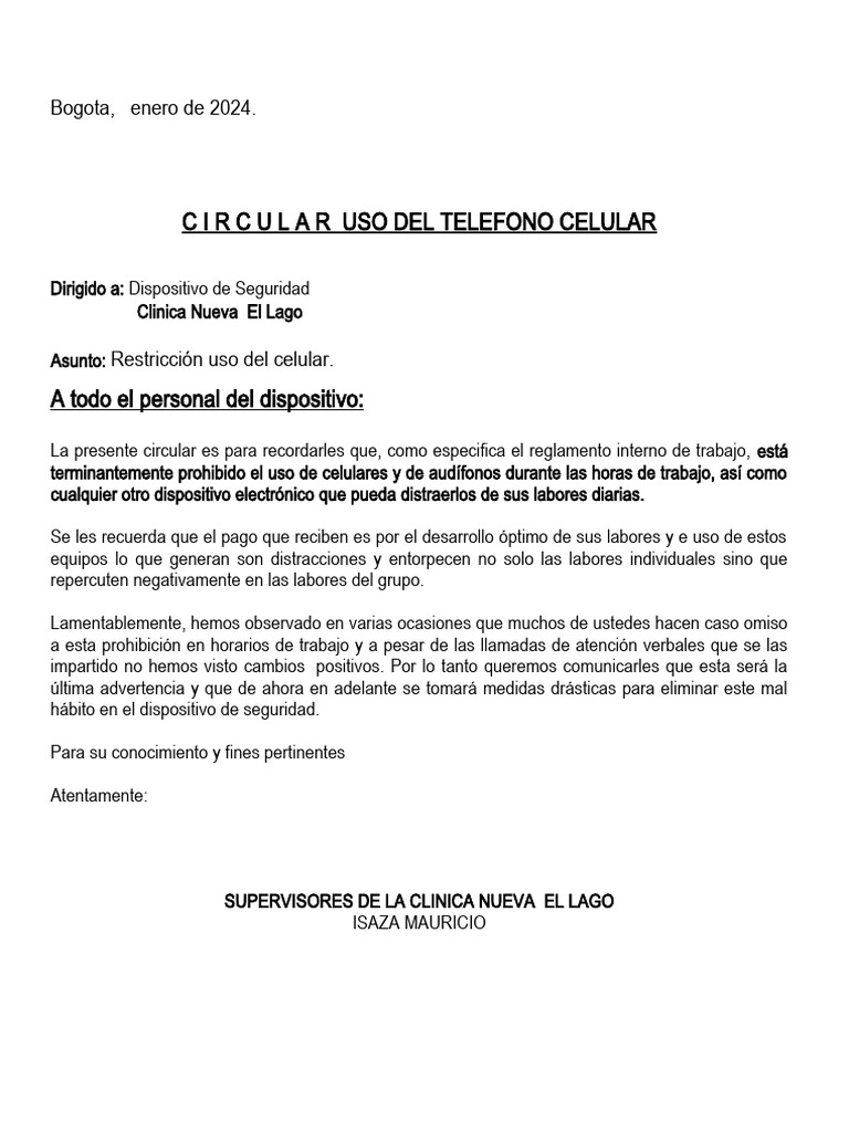 CIRCULAR | PDF | Tecnología